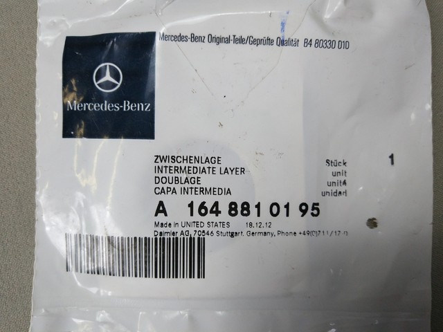Genuine Mercedes-Benz W164 W251 ML R-Class Front Bumper Adhesive ...
