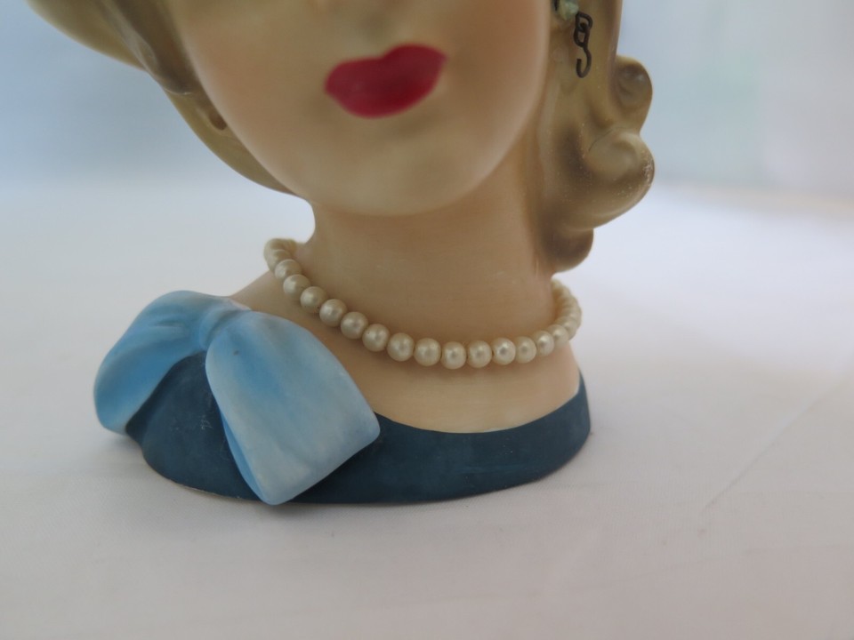 Relpo Vintage Lady Ceramic Head Vase - K1517 - Made in Japan - bag k | eBay