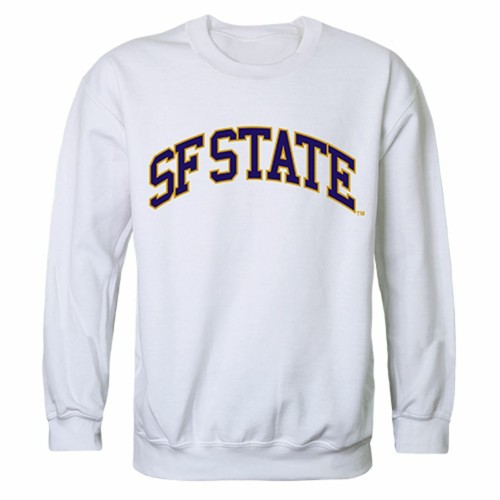 SFSU San Francisco State University Campus Sweatshirt Sweater White | eBay