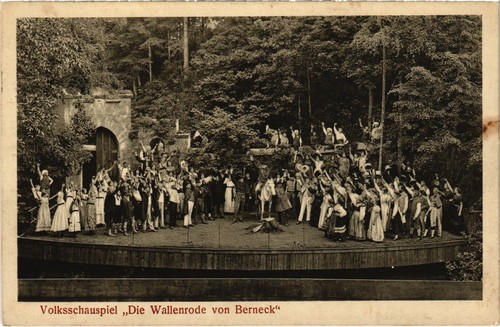 CPA AK BAD BERNECK IM FICTELGEBIRGE Festspiel Die Wallenrode GERMANY ...