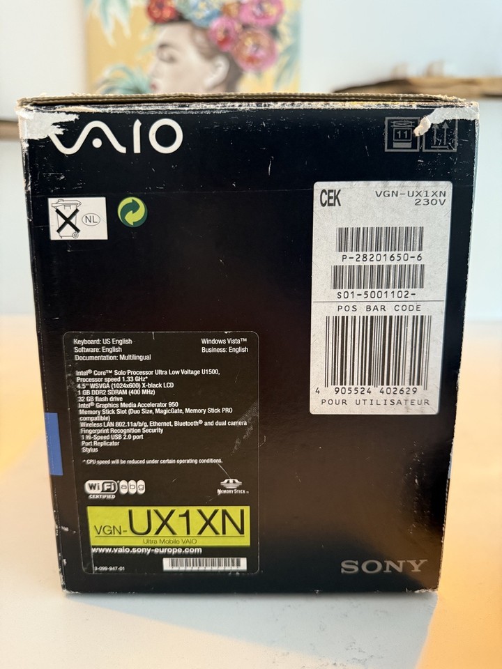 Sony Vaio Vgn-ux1xn - Retro Computing - Original box | eBay
