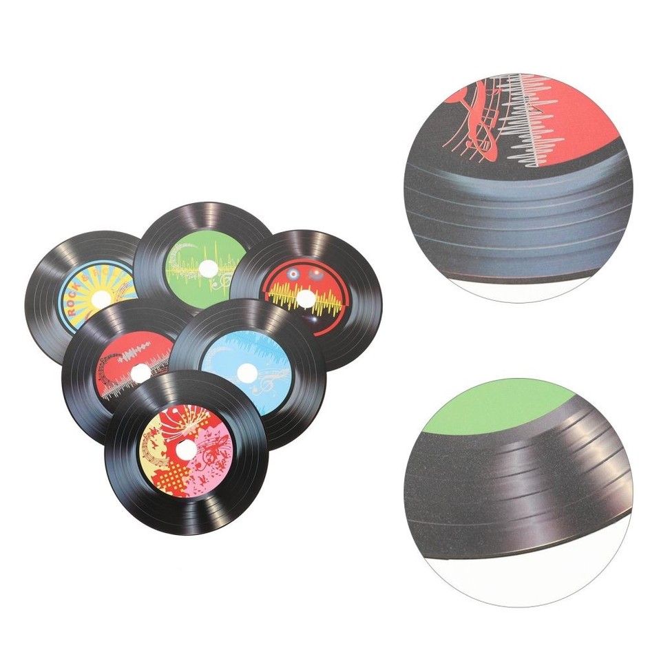 54 pcs Paper Records Retro Style Record Wall Hanging Signs for Bar ...