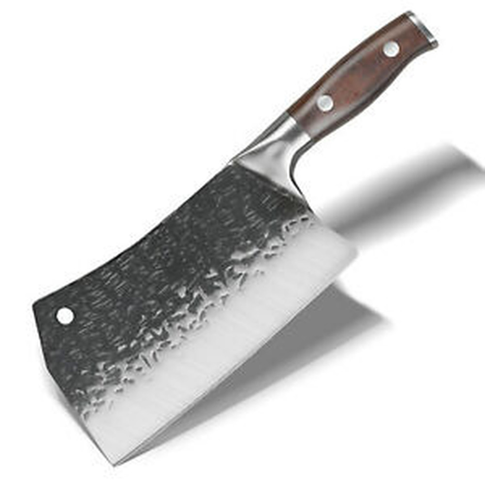 8" Hand Forged Kitchen Chef Knife Heavy Duty Butcher Chopping Cleaver ...