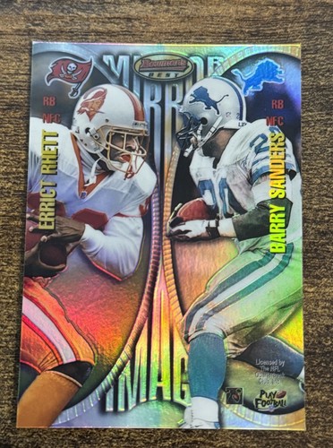 1997 BOWMANS BEST MIRROR IMAGE REFRACTOR BARRY SANDERS RHETT THOMAS ...