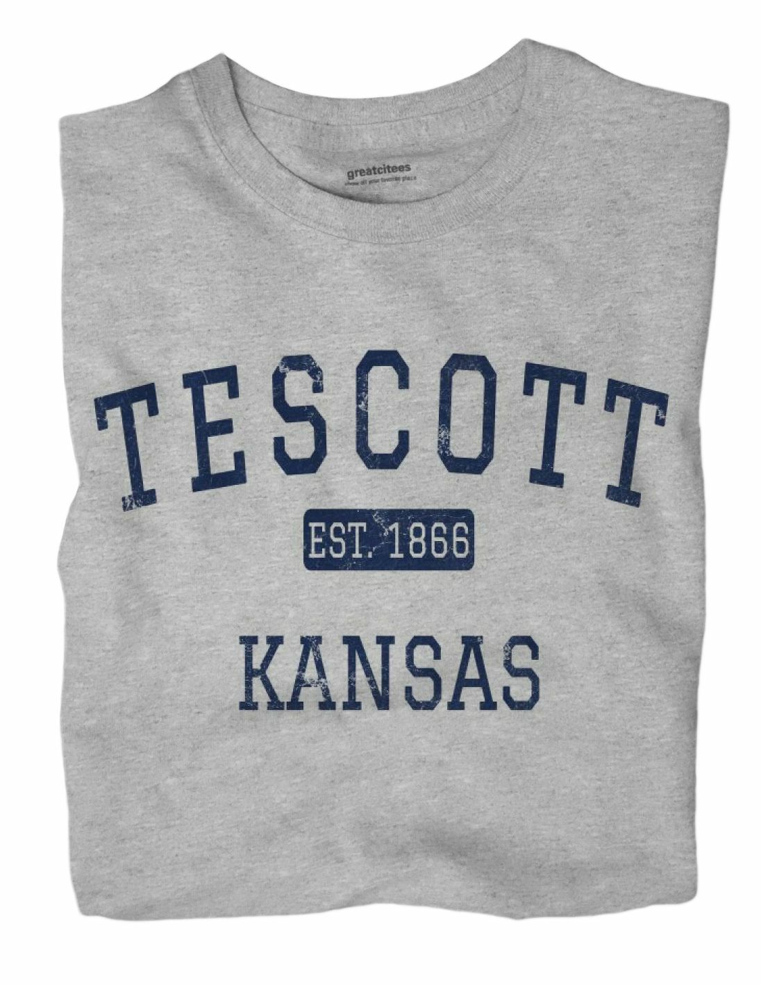 Tescott Kansas KS T-Shirt EST | eBay