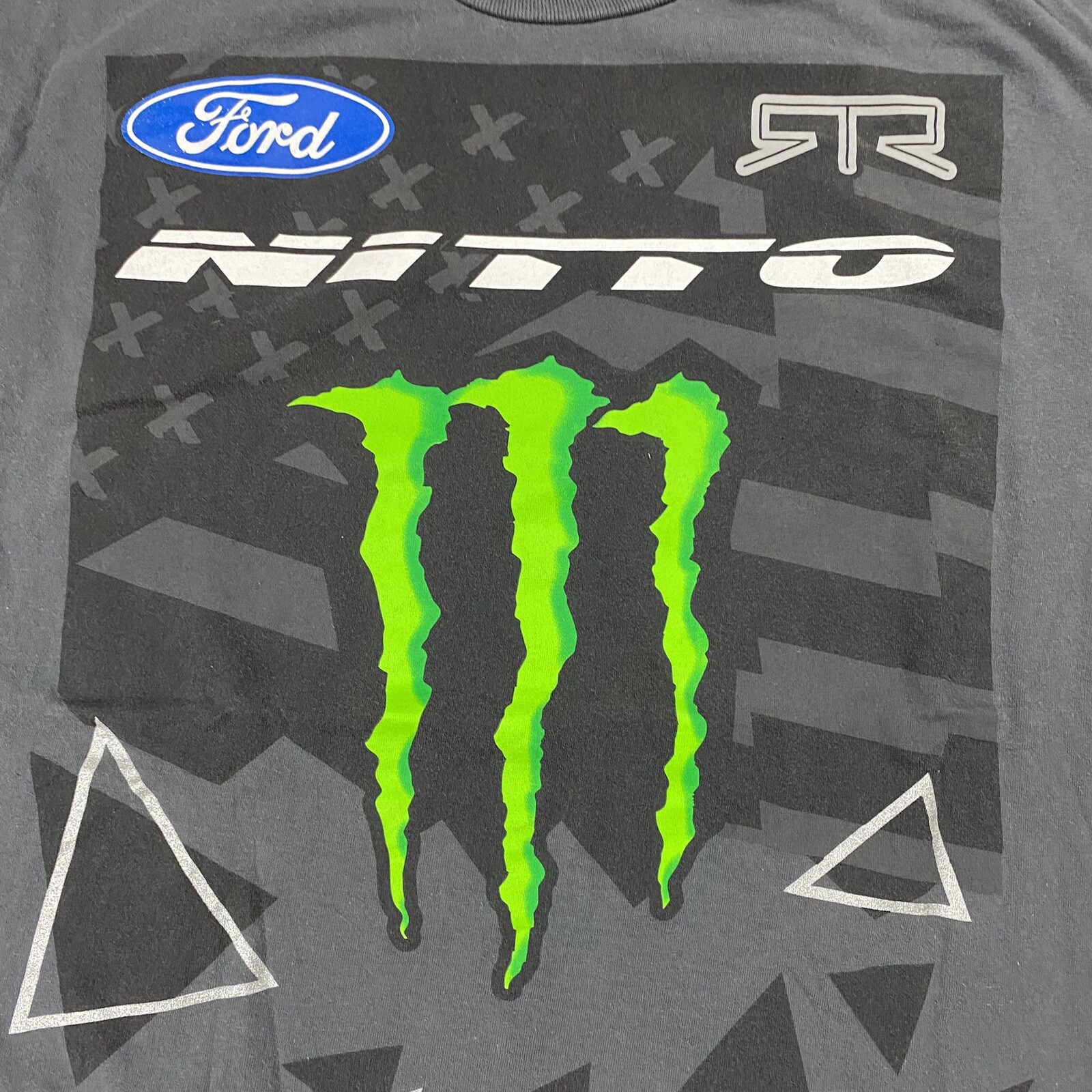 VAUGHN GITTIN JR. DRIFT CHAMP MONSTER ENERGY FORD RTR MENS GREY M NITTO ...