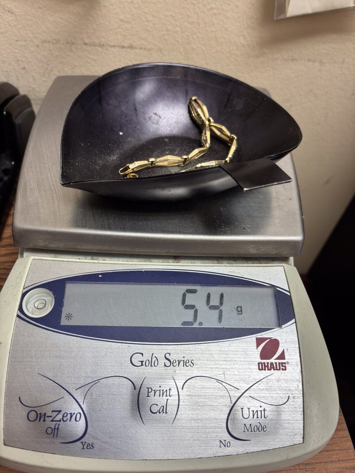 SLC 14k Yellow Gold Link Chain Bracelet ~ 7.25" ~ 5.4 Grams | eBay