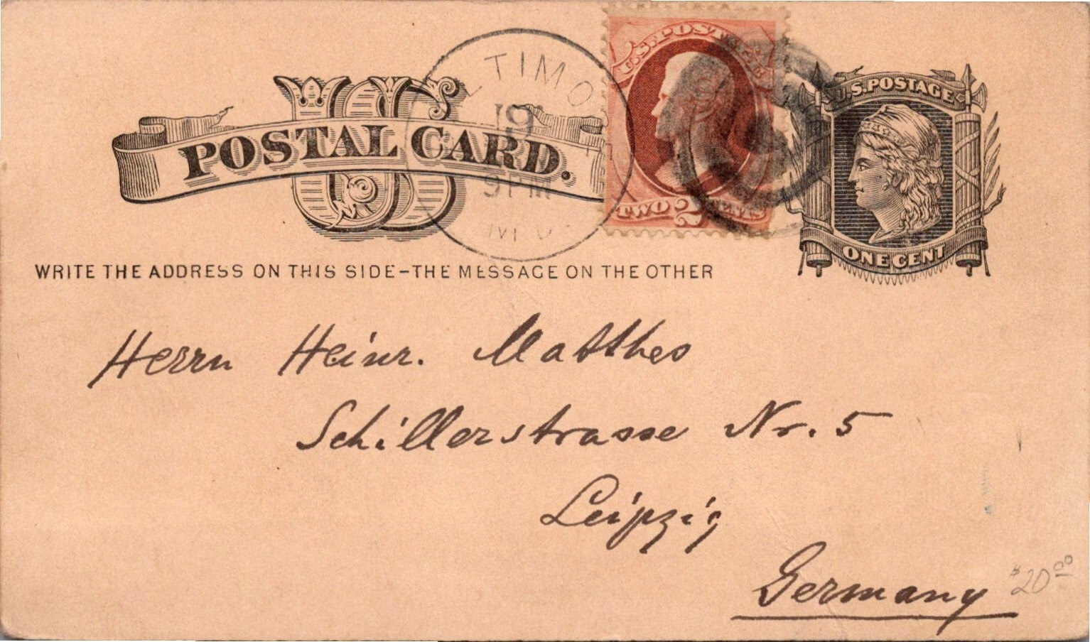 GOLDPATH: US POSTAL CARD 1881, TO GERMANY CV553_P15 | eBay