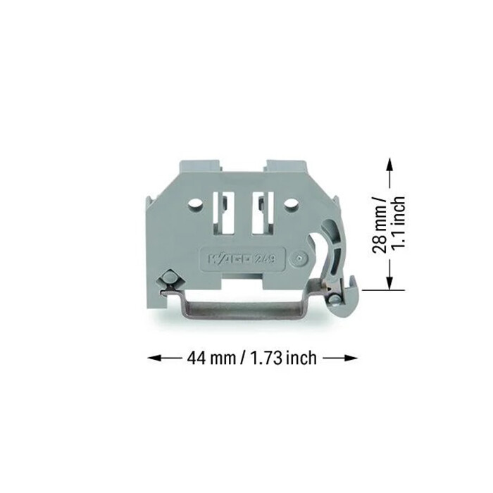 2pcs WAGO 249-116 Terminal End Block Screwless End Stop 6mm Wide Din ...