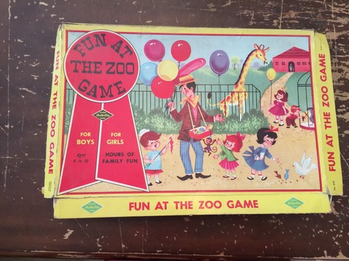 Vintage 1960's Fun At The Zoo Game Complete By Warren Built Rite Games ...