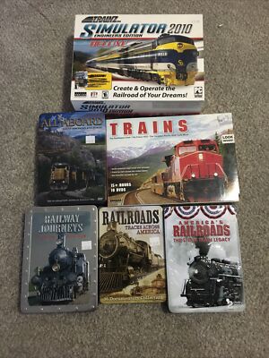 24 railroad dvd lot and trainz simulator 2010 | eBay