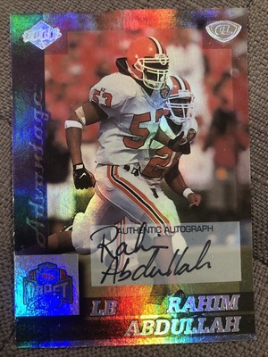 RAHIM ABDULLAH 1999 COLLECTORS EDGE ADVANTAGE ROOKIE AUTO #151 | eBay