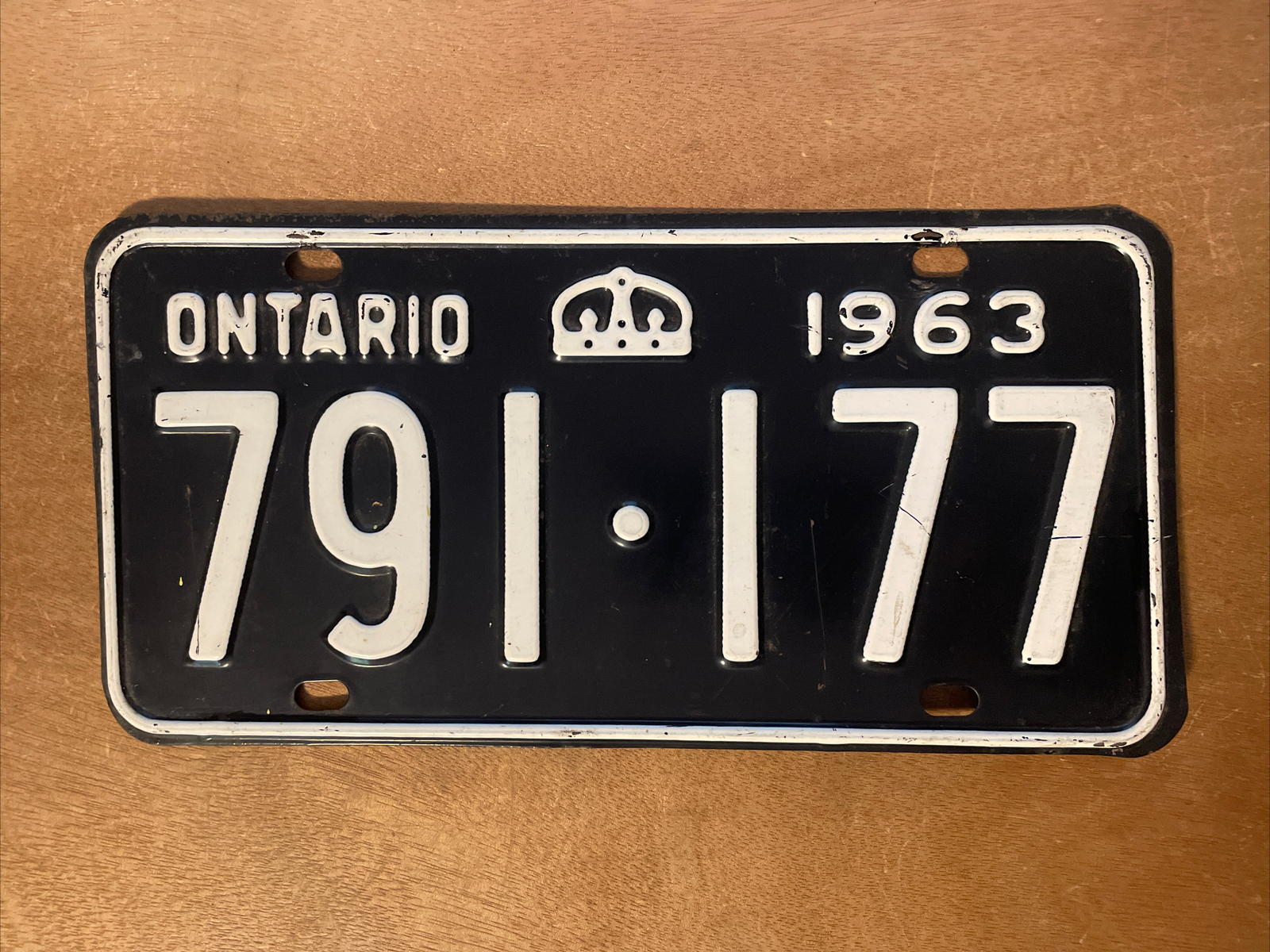 1963 Ontario Canada License Plate # 791-177 | eBay