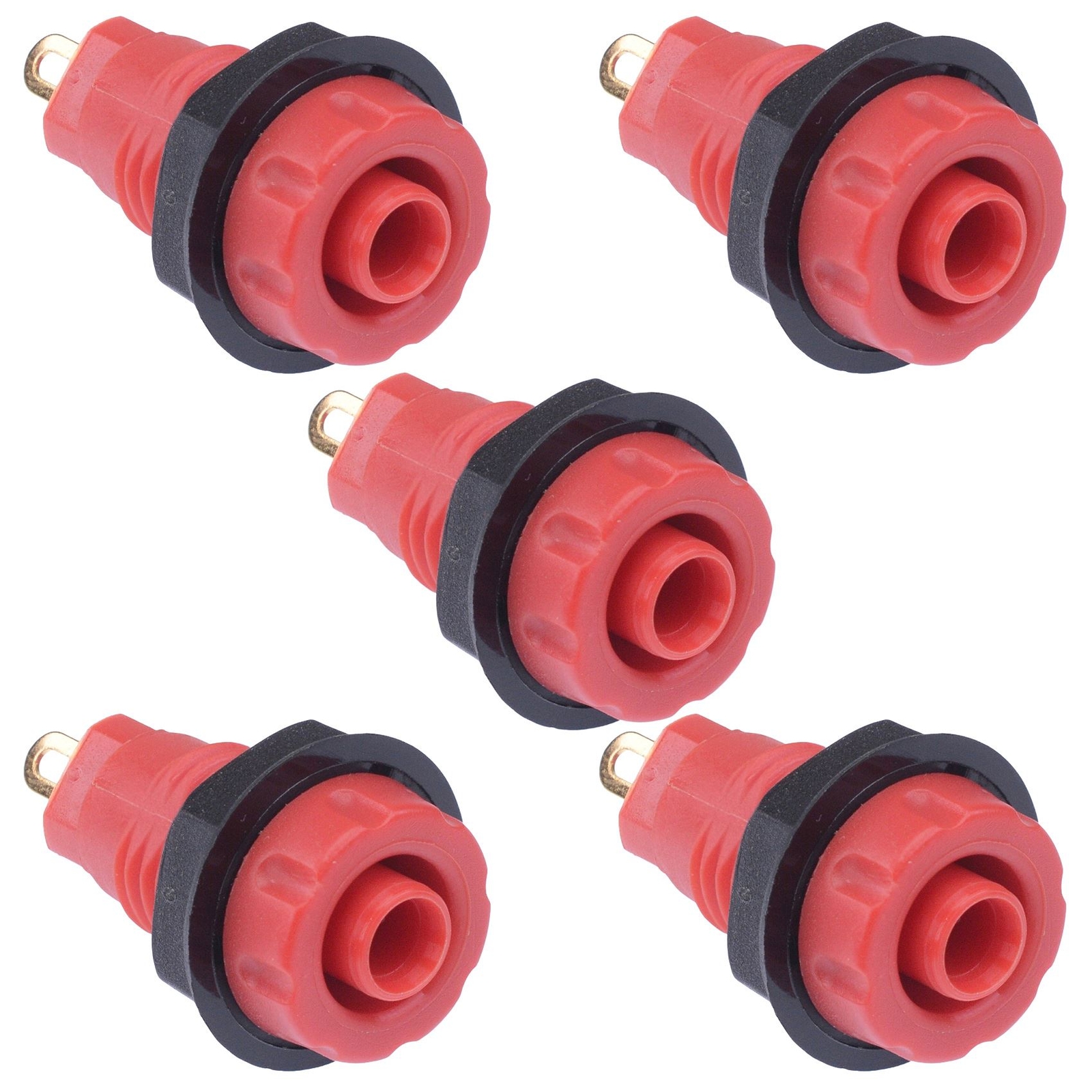 5 x CLIFF Red 4mm Shrouded Gold Plated Test Socket FCR14461 | eBay