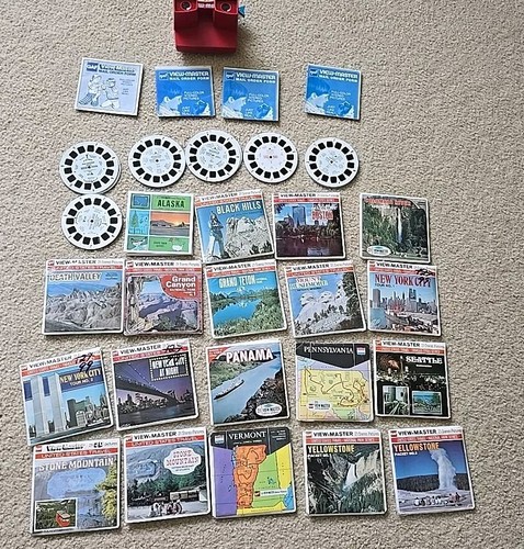 Vintage Lot GAF 1960's-1970's View Master Reels Travel 25 Sets Many ...