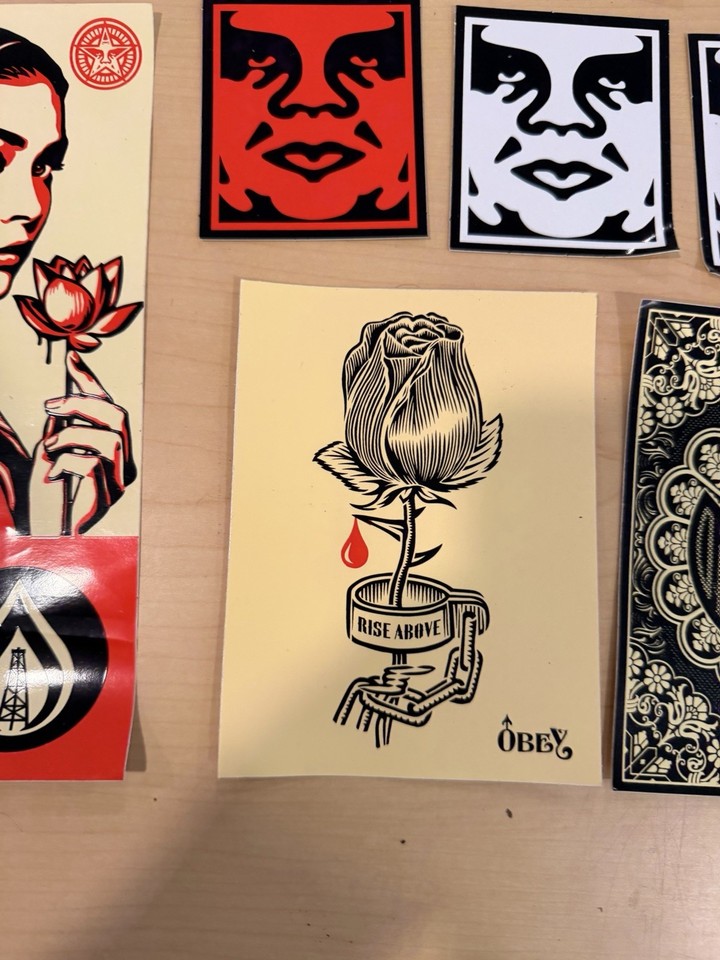 OBEY Shepard Fairey Sticker Lot – 10*-Piece Pack – Andre the Giant ...