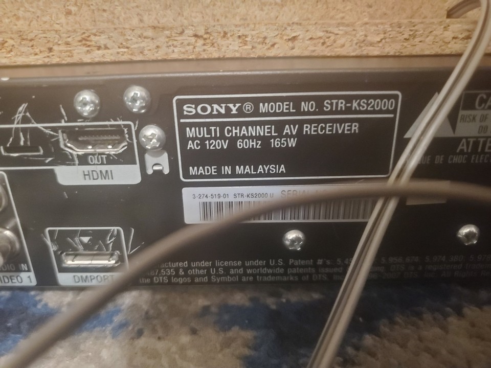 Sony STR-KS2000 Complete 5.1 Home Theater Bundle Speakers Remote ...
