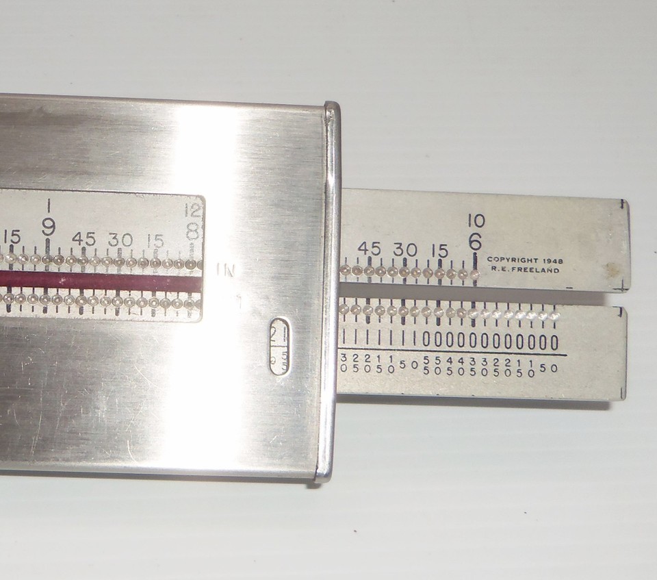 Vintage 1948 Time-Tab Sliding Elapsed Time Calculator | eBay