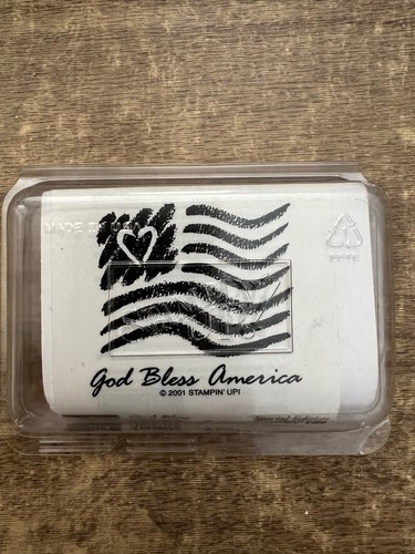 Stampin' Up Scrapbook Stamps SPECIAL EDITION USA FLAG GOD BLESS AMERICA ...