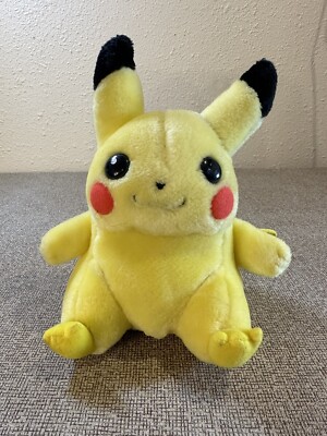 Vintage 1998 Nintendo Hasbro Pokemon PIKACHU 8" Plush Stuffed Game ...