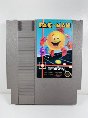 PAC MAN -- NES Nintendo Original Classic Authentic Tengen Grey Game ...