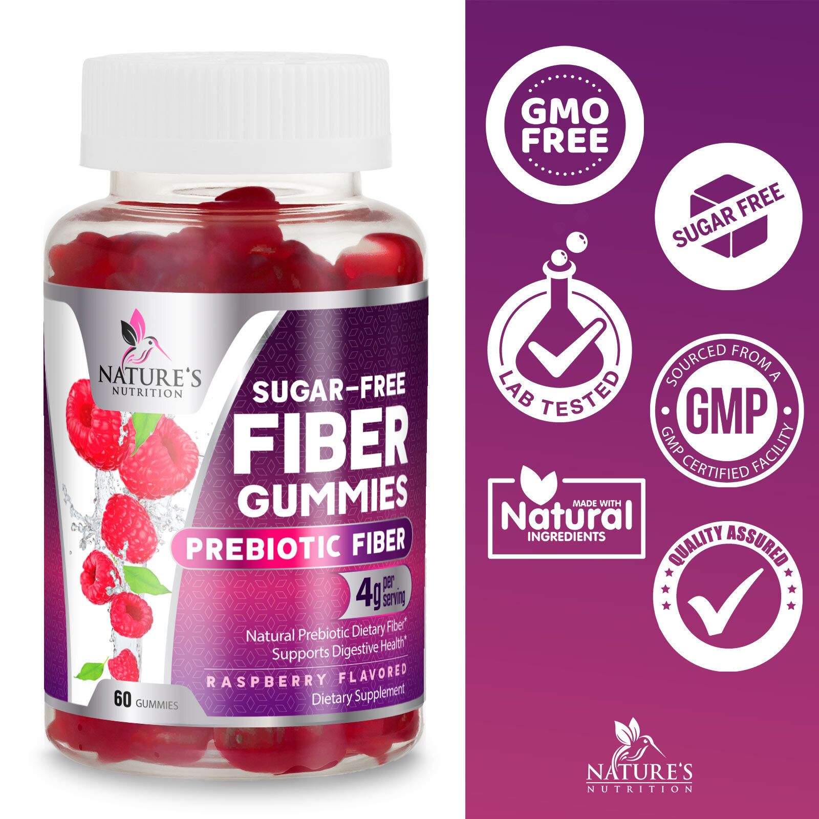 Fiber Gummies Sugar Free, Supports Digestive Health & Supports ...