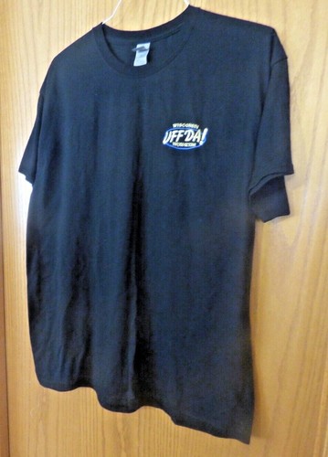 Wisconsin Black T-Shirt Size XL UFF'DA YAH,YOU BETCHA! | eBay