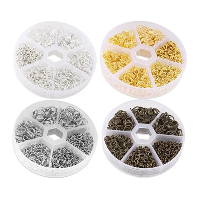 Iron Keychain Set Round Keychains 4-12mm Stainless Steel Keychains for ...