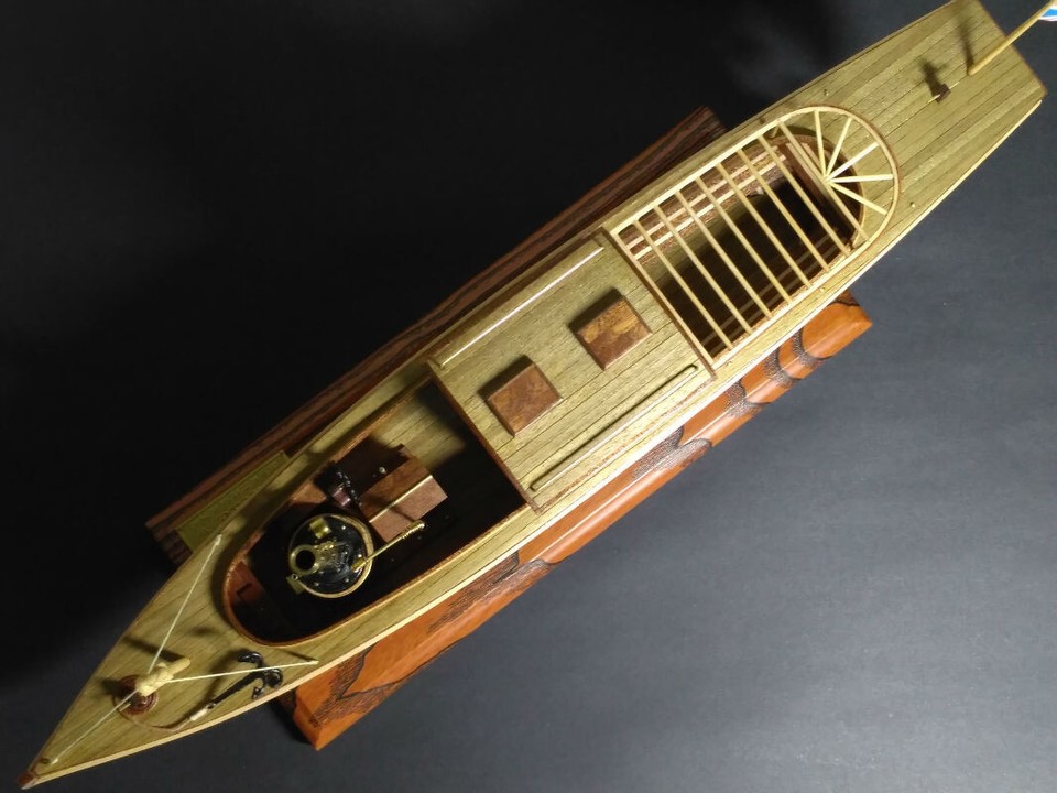 Hobby Steam Boat Louise Victoria 1:26 455mm 18” Wooden Ship Model Kit ...