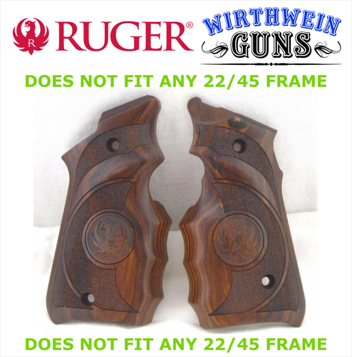 Factory RUGER Standard Frame Mark 4 Finger Groove Wood Grips Hunter MK4 ...