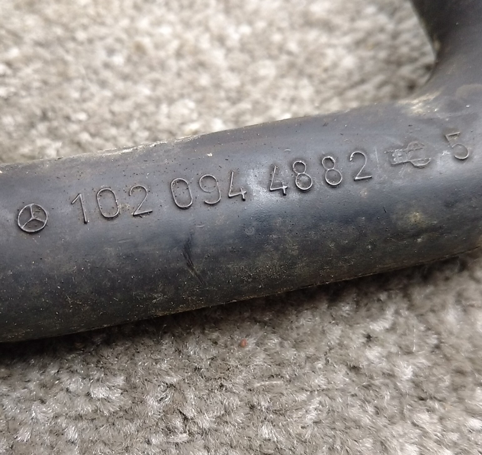 Mercedes W124 W201 Idle Air Valve Breather Hose Pipe 1020944882 M102 ...