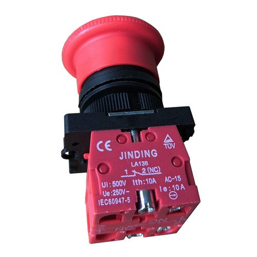 JDNN LA136 500V 10A IP55 NO Emergency Stop Pushbutton Switch for ...