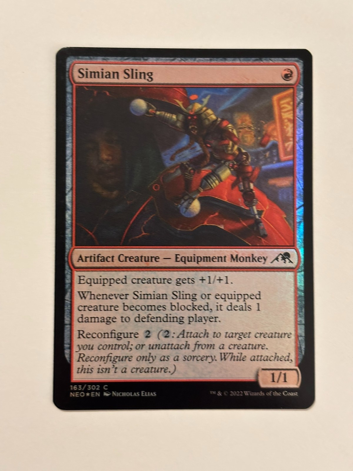Simian Sling Kamigawa: Neon Dynasty Foil Magic the Gathering MTG | eBay