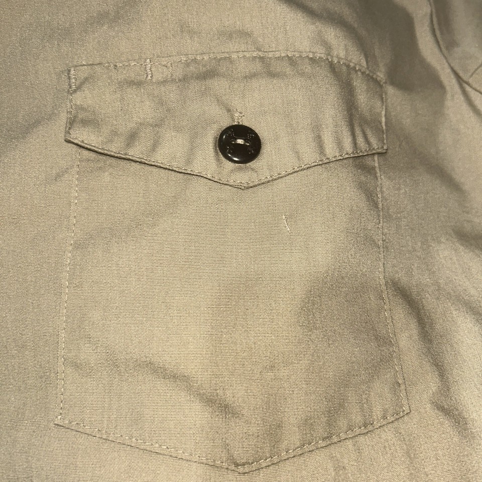 Boy Scout BSA UNIFORM SHIRT Men’s Large Short Sleeve Tan P2 | eBay