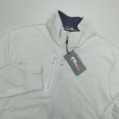 RLX Ralph Lauren Golf Full Zip Jacket Men's Size M Grey Htr Moisture ...