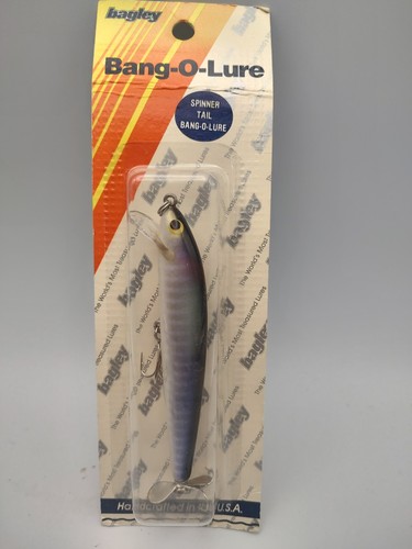 VINTAGE BAGLEY'S BANG O LURE #4 TOP WATER FISHING LURE Spin Tail | eBay