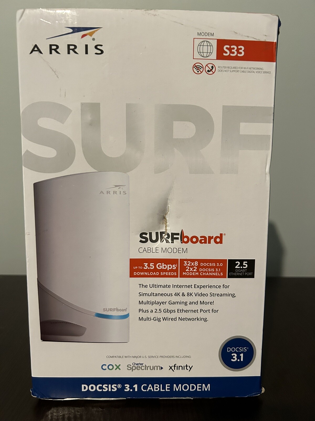 Arris Surfboard DOCSIS 3.1 3.5 Gbps Cable Modem (S33-RB) 612572216828| eBay