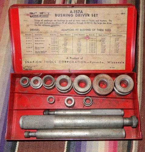 Vintage Snap-on Tools Bushing Driver Set A-157a Kra 113 for sale online ...