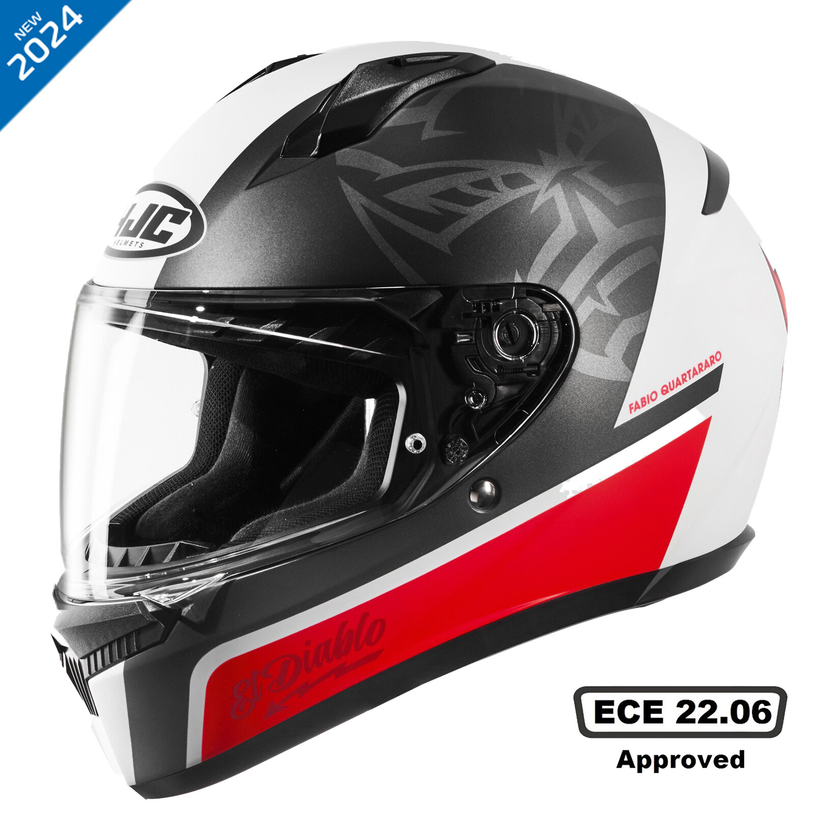 HJC C10 Fabio Quartararo 20 Replica Motorcycle Helmet Motorbike Crash ...