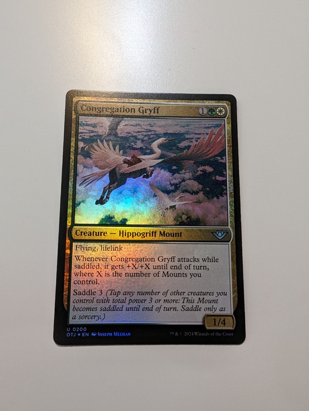 MTG - Congregation Gryff (Foil) - Outlaws of Thunder Junction NM/M ...