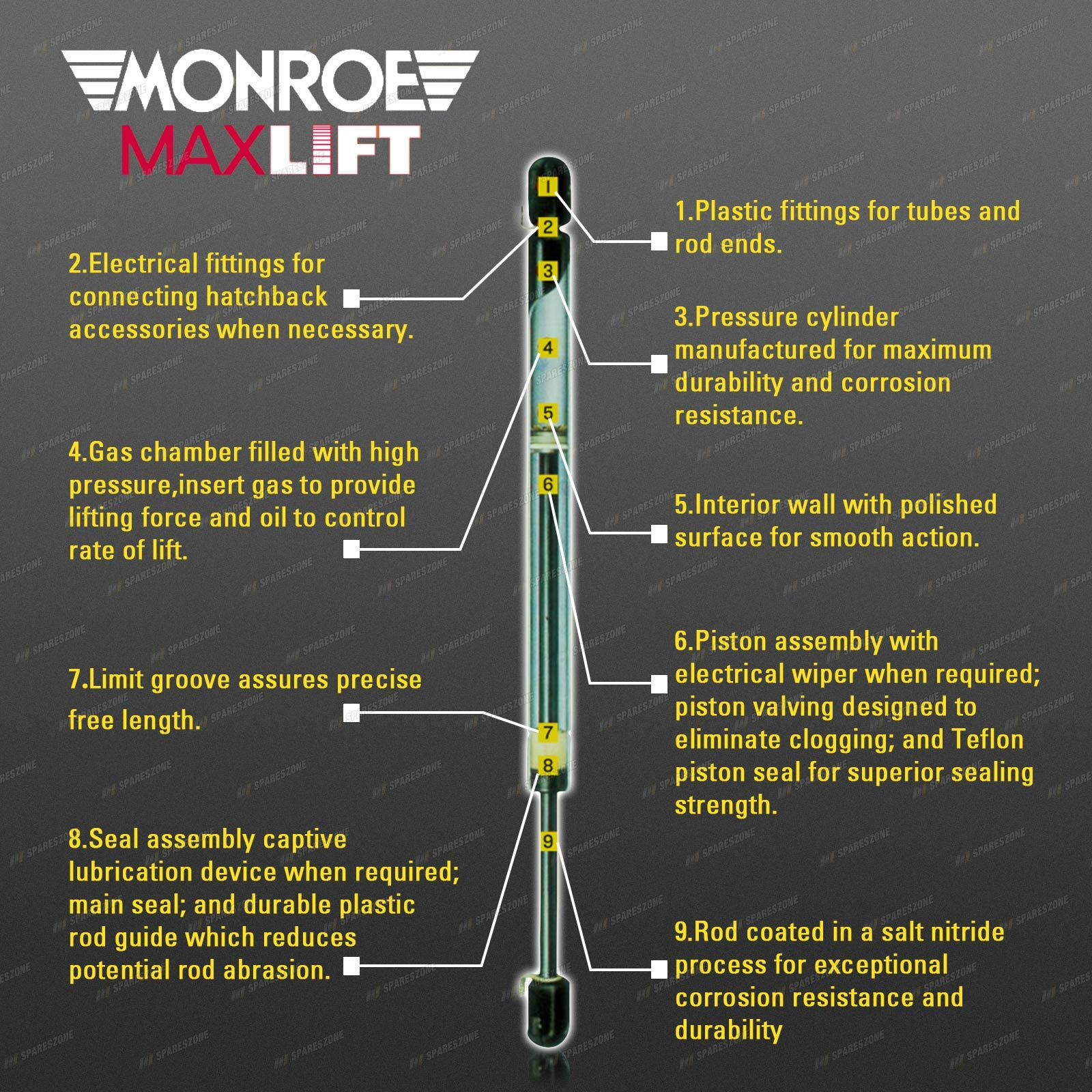 Monroe Max Lift Boot Gas Strut for Fairlane NF NL LTD Landau DF DL Self ...
