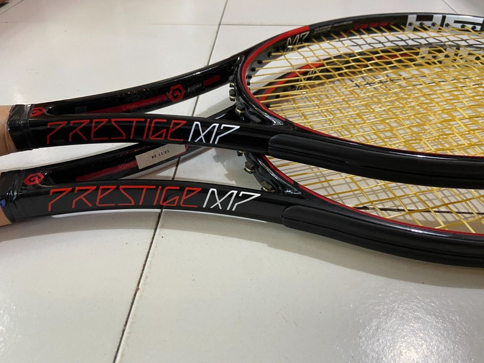 2x HEAD TGT293.1 Graphene XT Prestige MP 16x19 PRO STOCK Tennis Racket ...