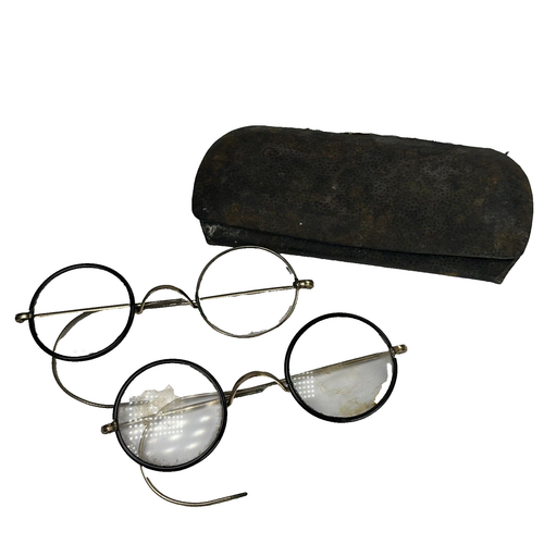 Round Spectacles Antique Pair Eyewear 1800s For Repair | eBay UK