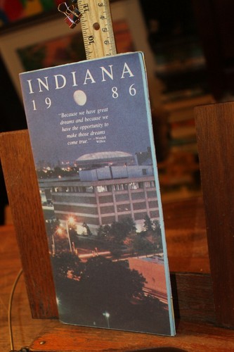 Vintage Travel Brochure Map 1986 Indiana | eBay