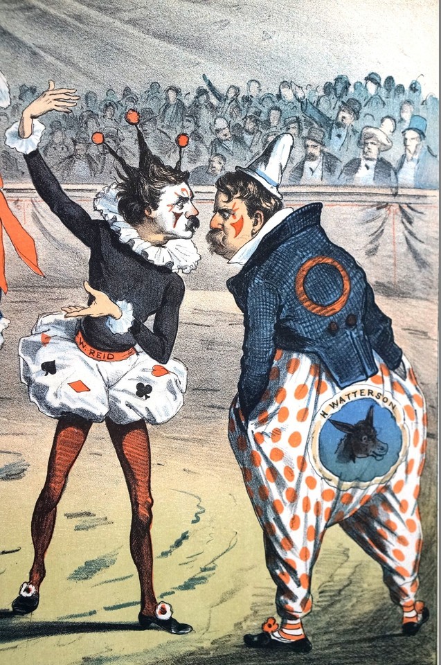 Uncle Sam Circus Ringmaster TARIFF QUESTION 1883 CLOWNS REID WATTERSON ...
