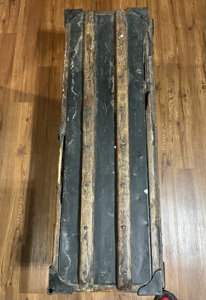 Vanderman Large Strong Box Trunk Railroad Stagecoach Bullion Crate | eBay