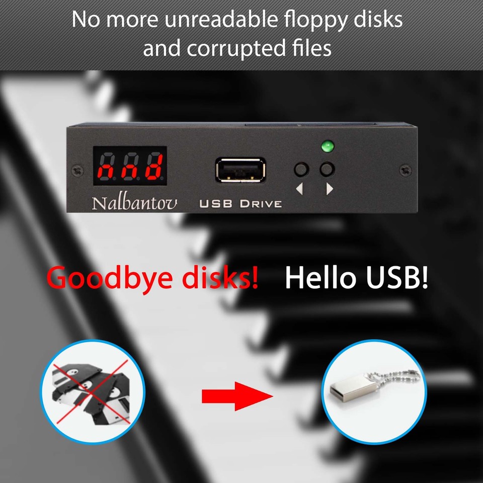 Floppy Disk USB Emulator N-Drive 1000 for PianoDisc PDS128 and PDS128 ...