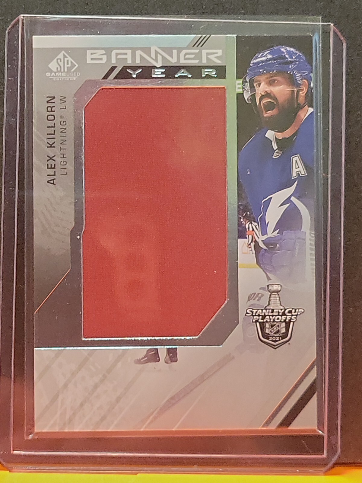 2021-22 SP Game Used ALEX KILLORN Banner Year STANLEY CUP ⚡️ LIGHTNING⚡ ...