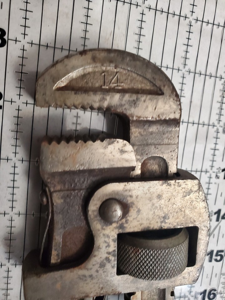 Vintage Dunlap - 14 Inch Pipe Wrench - Adjustable Wrench - Forged in ...