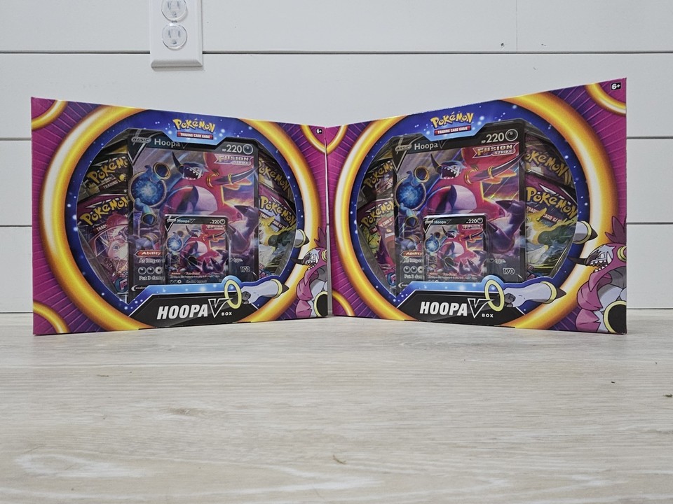 Hoopa V Box x2 + Pikachu V Box x2 Evolving Skies Fusion Strike ...